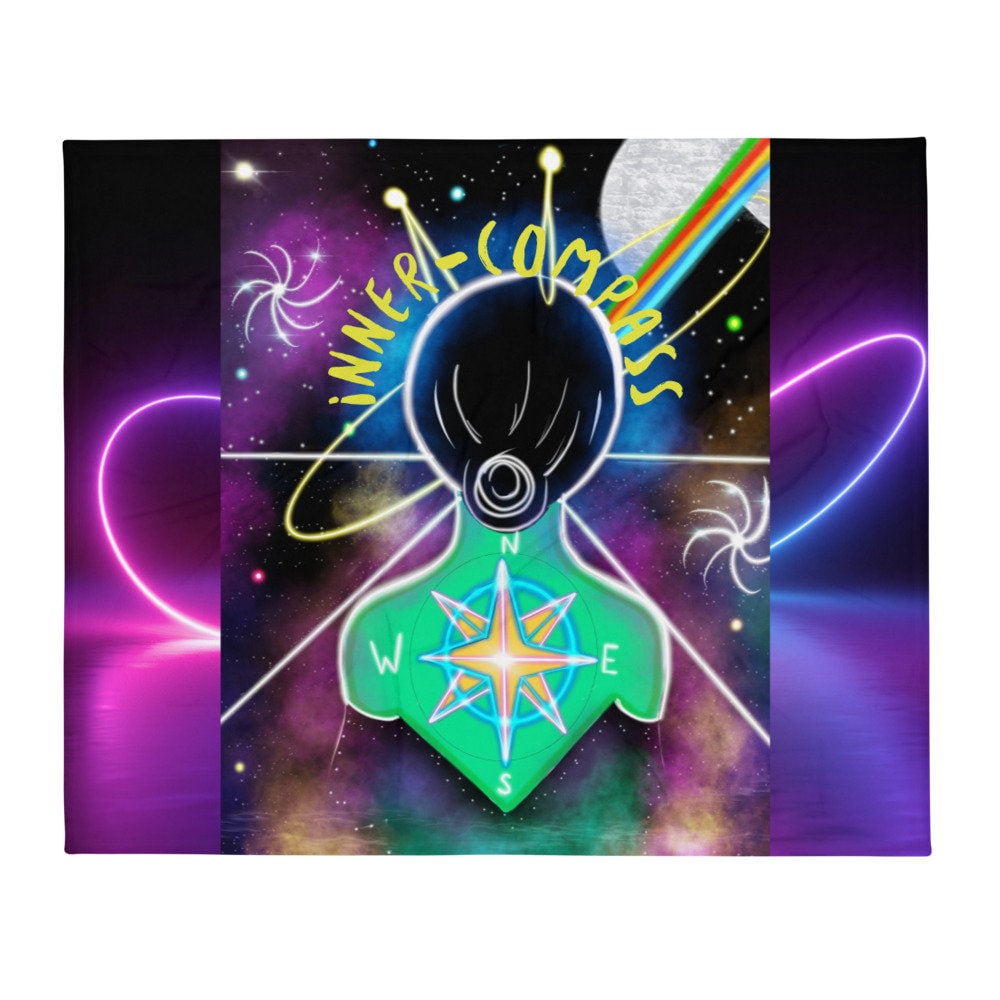 Inner-compass Horizontal Throw Blanket 50X60 - Etsy