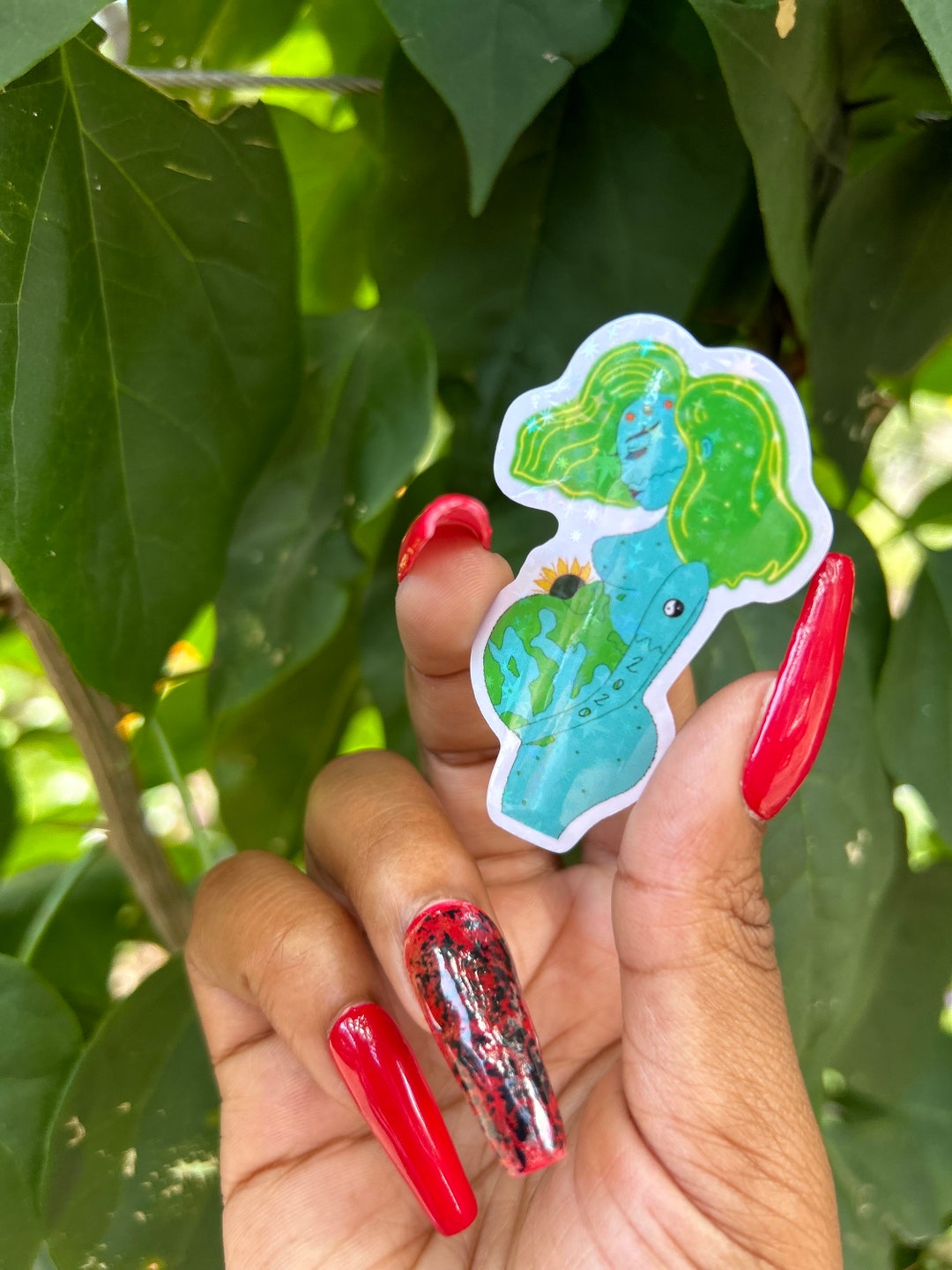 Mother Earth Sticker - Etsy