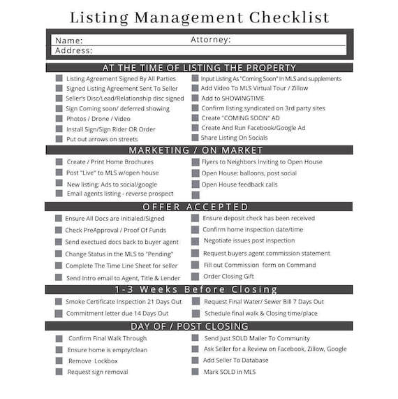 Listing management checklist | Etsy