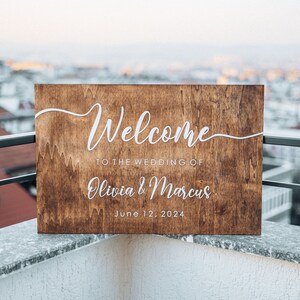 3D Wedding Welcome Sign Custom Wood Wedding Sign Welcome to Our Forever ...