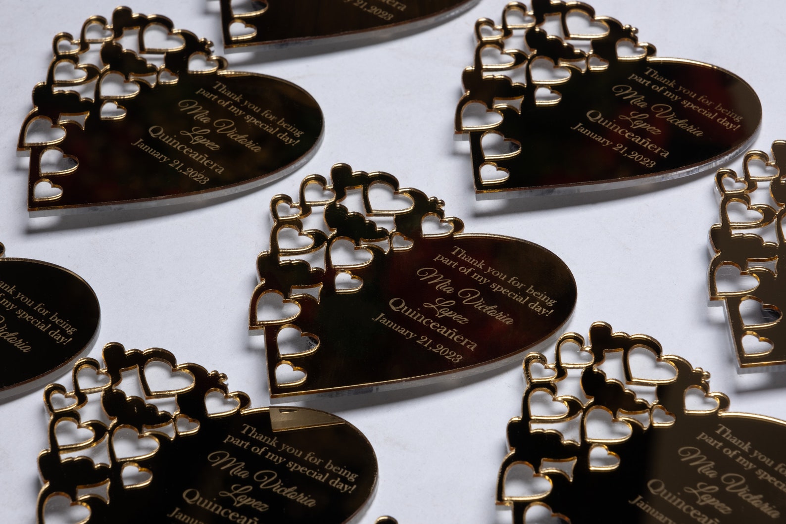 Wedding Favor Magnets Personalized Acrylic Wedding Magnets - Etsy