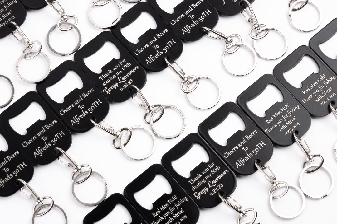 Customizable Stainless Steel Bottle Opener Keychain Favors for - Etsy