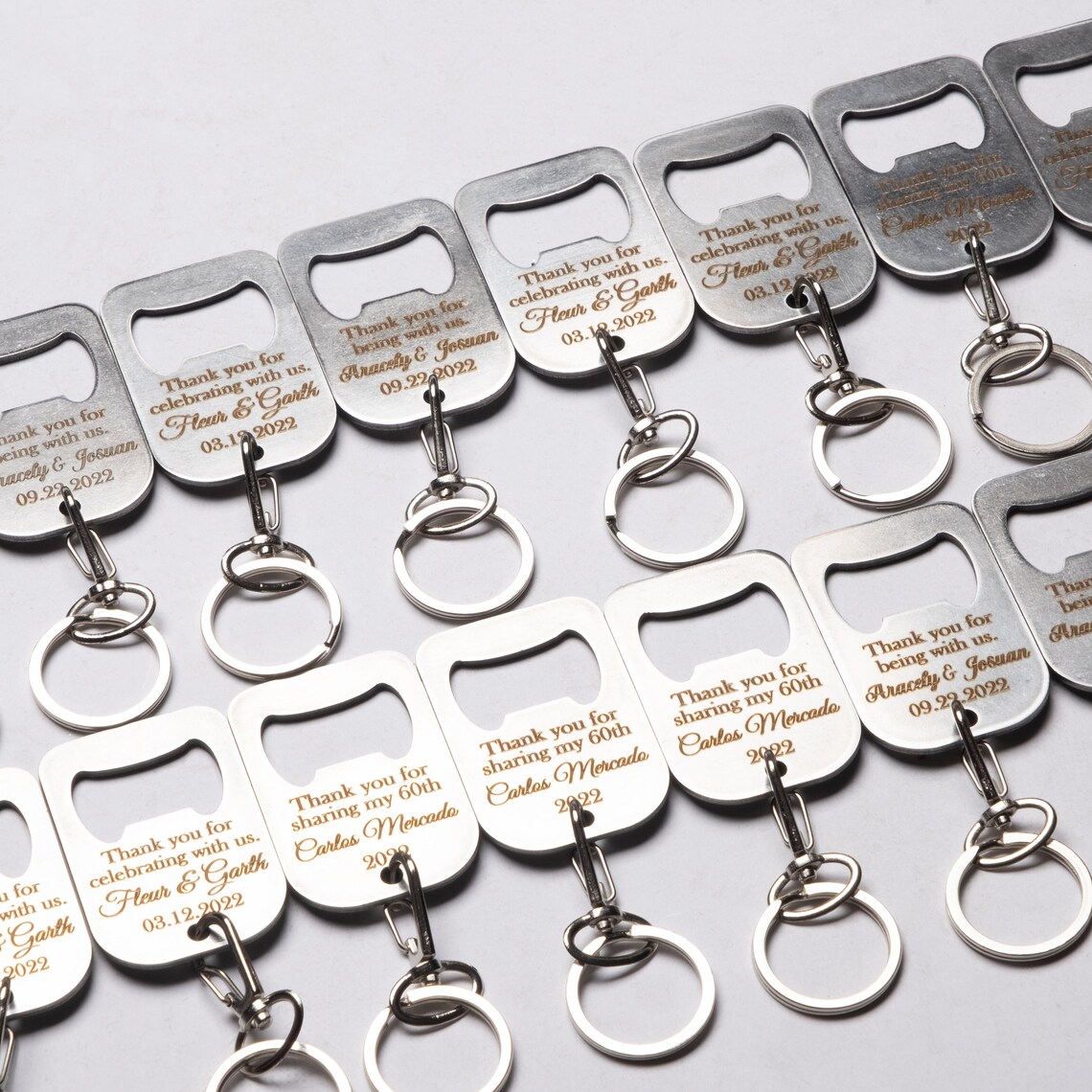 Customizable Stainless Steel Bottle Opener Keychain Favors for - Etsy