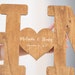 Personalized Engraved Wood Letter Guest Book Alternative/ Wedding Sign ...