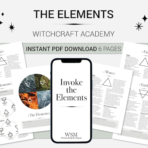 Earth Magic Book Elements of Witchcraft Witch Craft Magick - Etsy