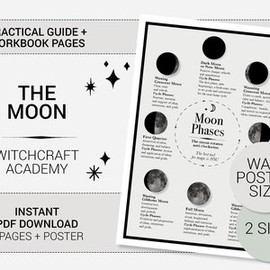 Moon Cycles Lunar Phases - Witchcraft Spells Magick - Witch Academy ...