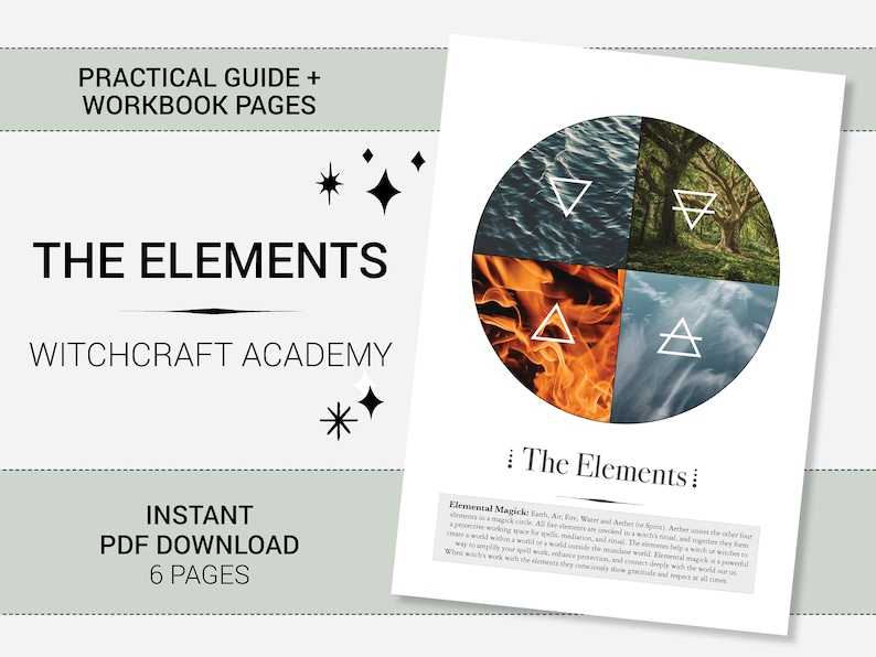 Elemental Magick Natural Magic Witchcraft Spells Magick | Etsy