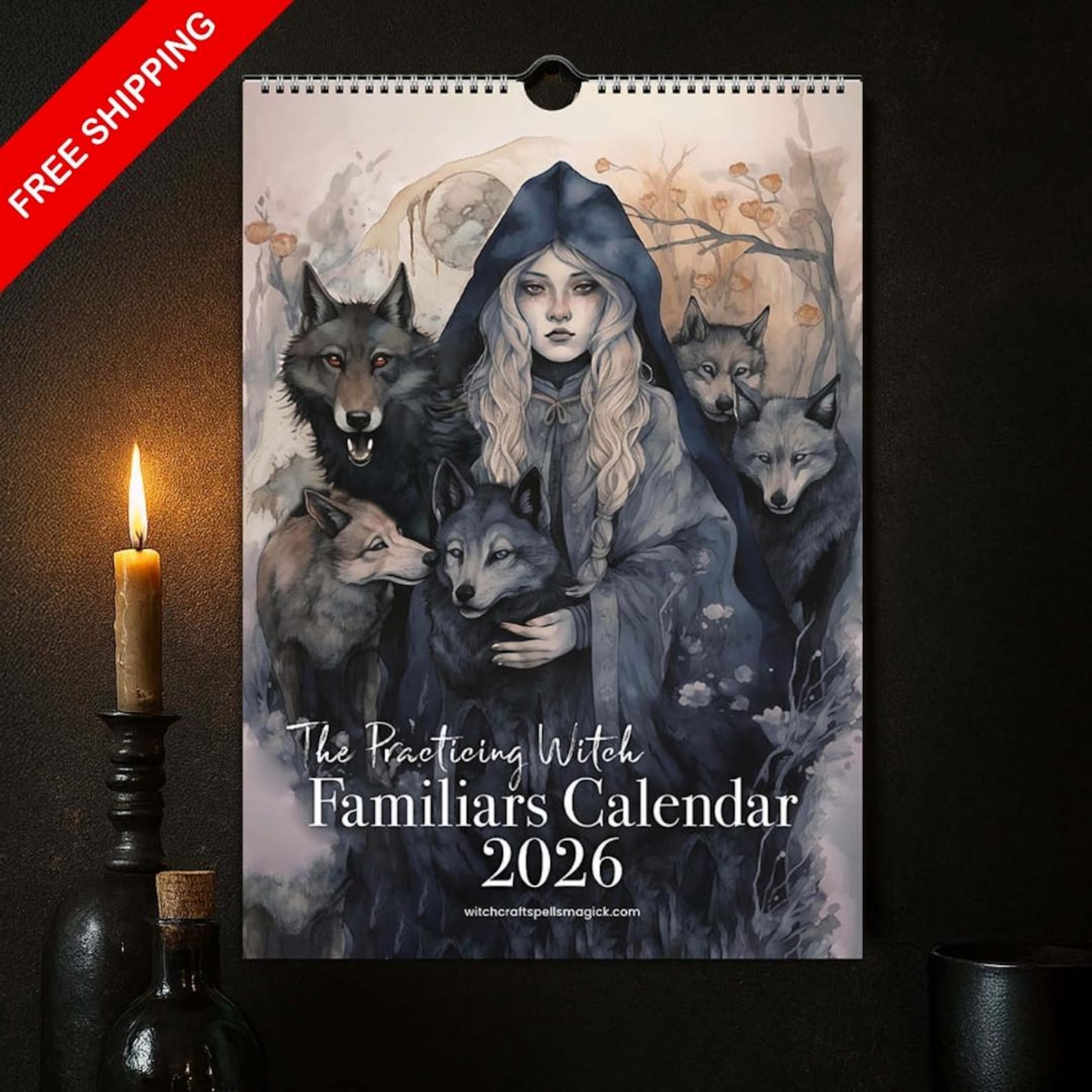 2026 Witch Familiars Calendar – Monthly Spirit Animal Guides, Rituals ...