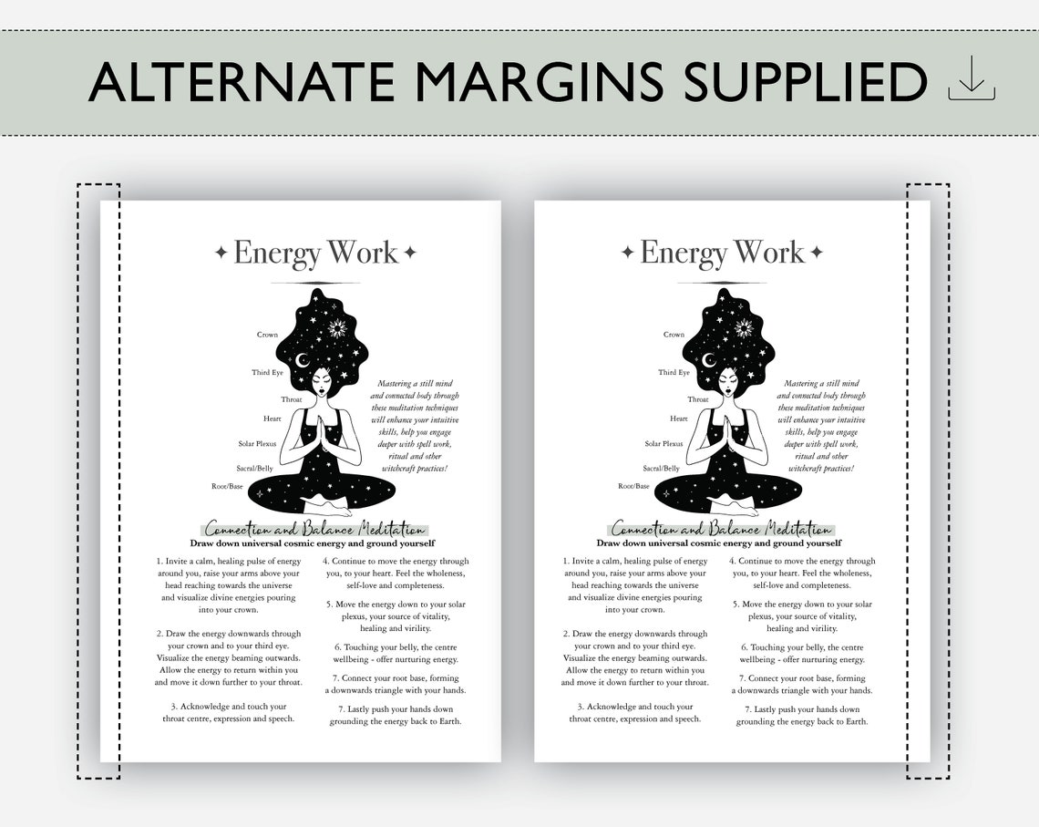 Energy Work: Witch Meditation Technique Add to Your Witch Diary / Book ...