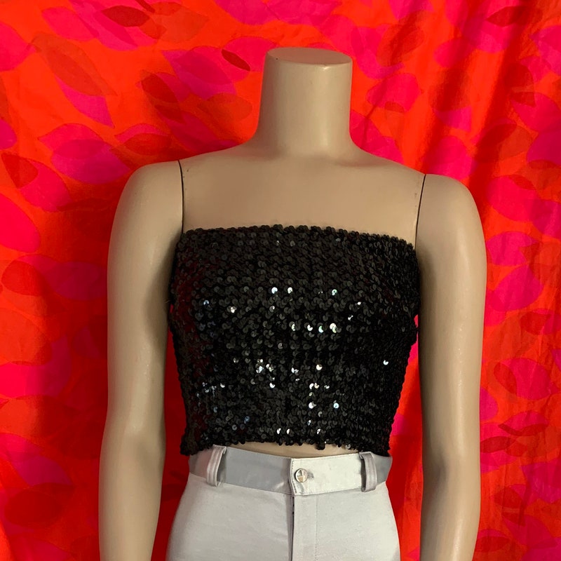 Sequin Tube Top - Etsy