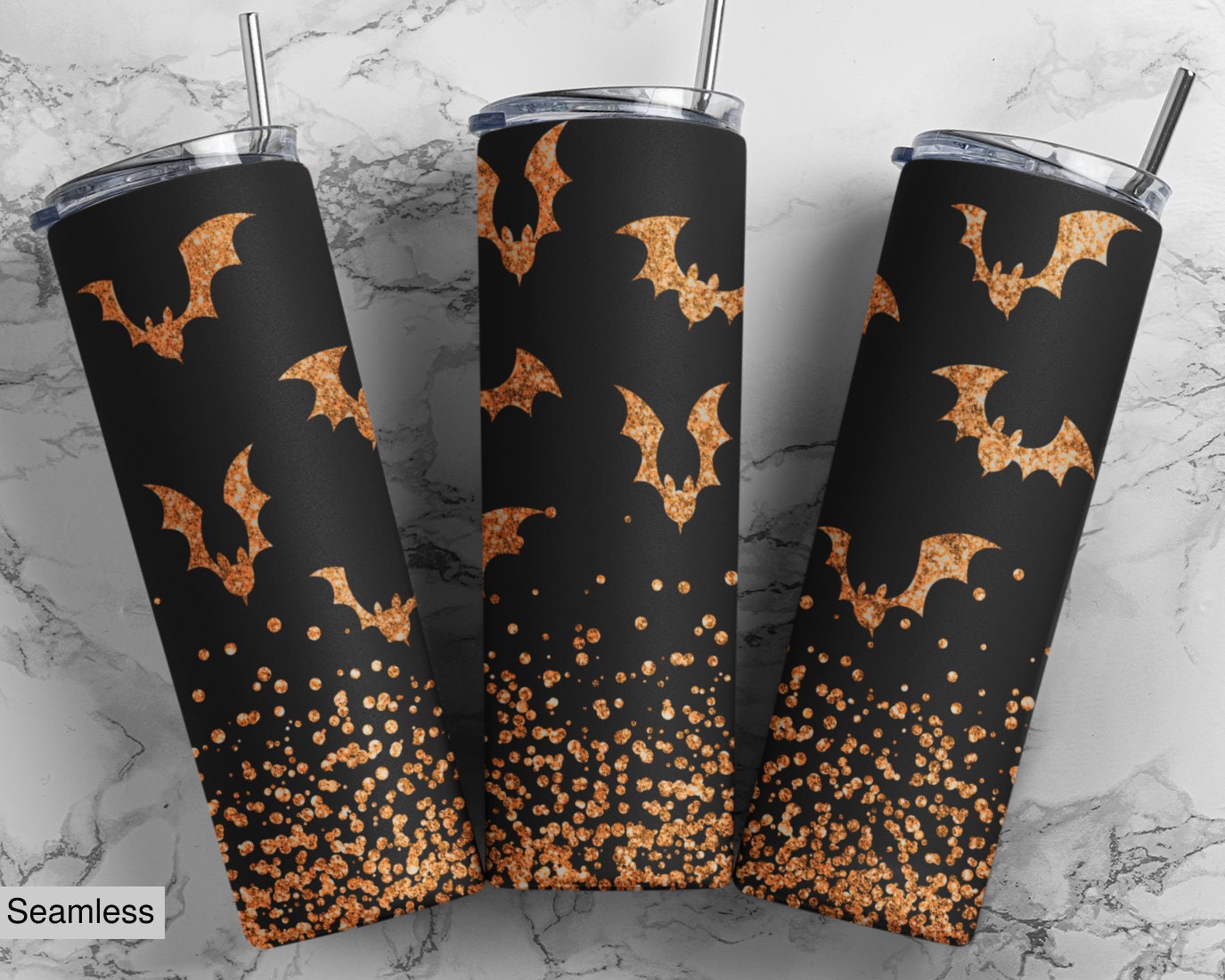 Bats Halloween 20oz Sublimation Tumbler Ready to Ship - Etsy