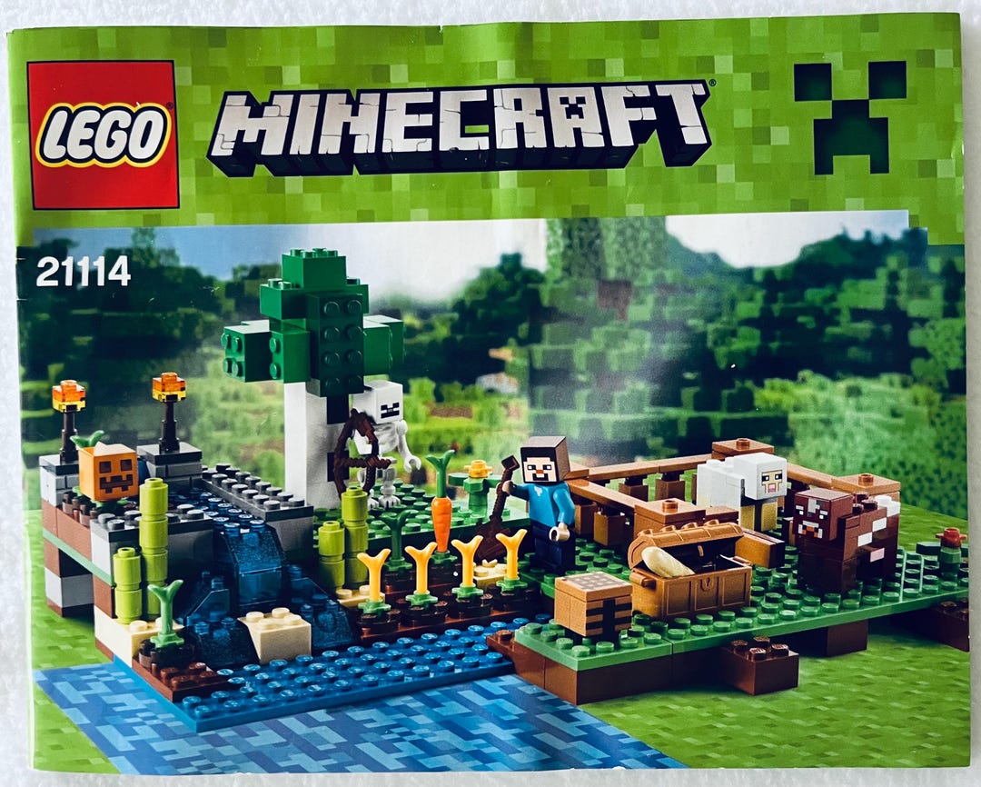 Minecraft Lego Set 21114, the Farm, Building Brick Set, Collectible ...