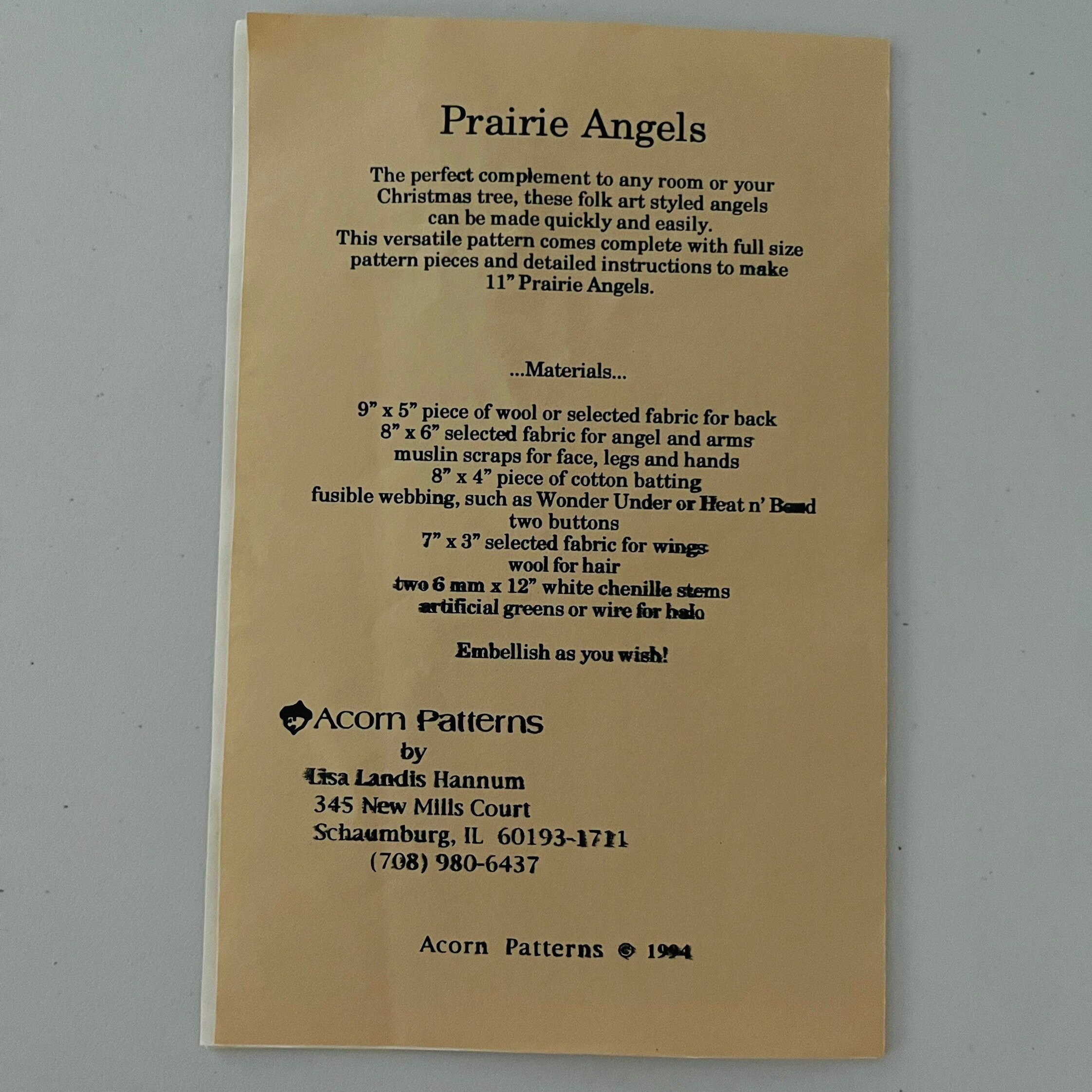 Prairie Angels, Primitive Folk Angels, Doll Making, Acorn Patterns - Etsy