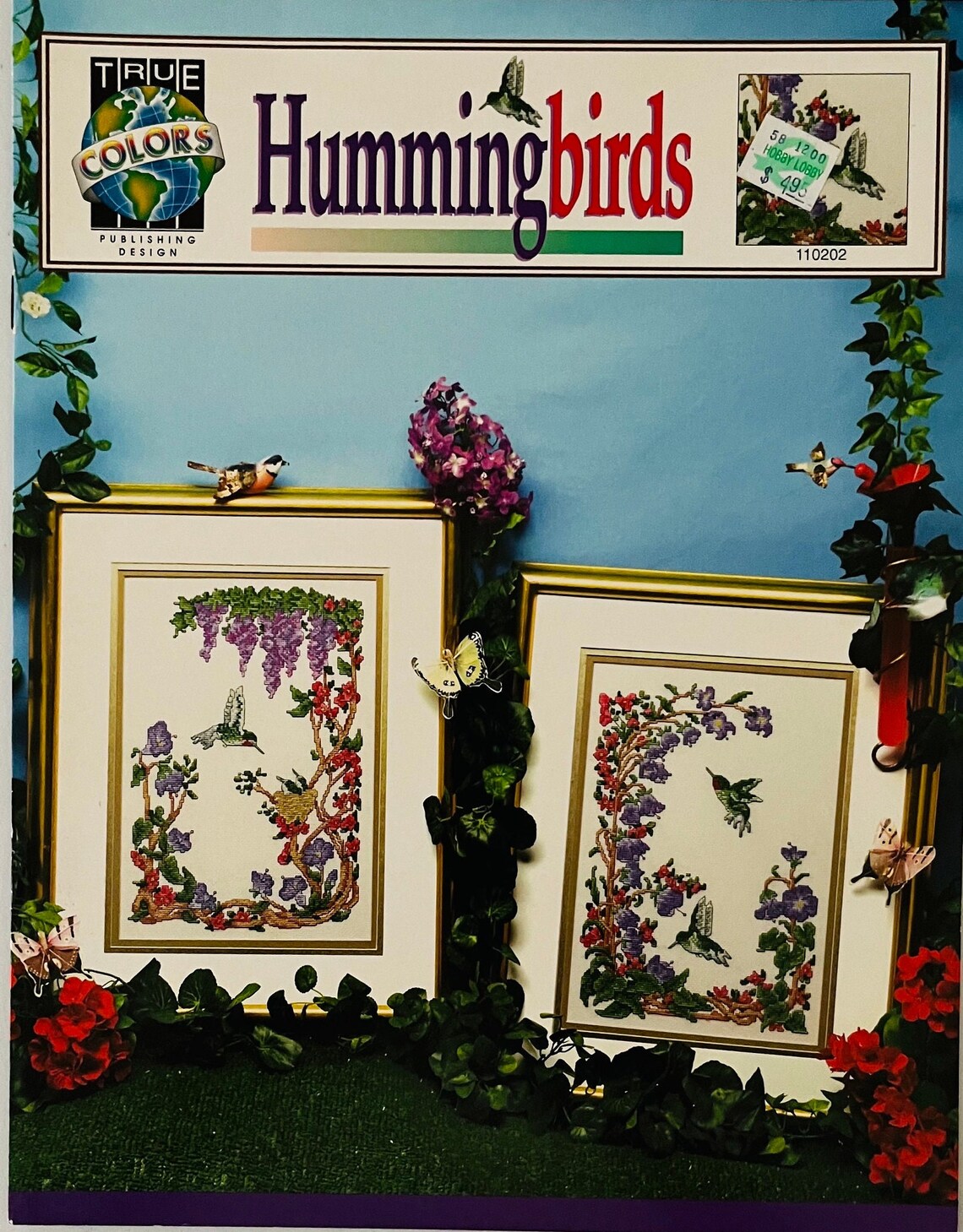 Hummingbird Cross Stitch Pattern, "hummingbirds", True Colors ...