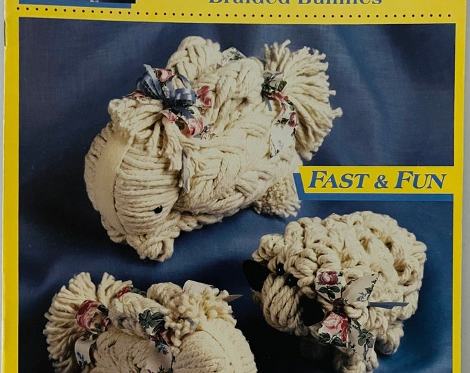 Mop Dolls, "braided Bunnies", Mccall's Creates Pattern Leaflet #14028 ...