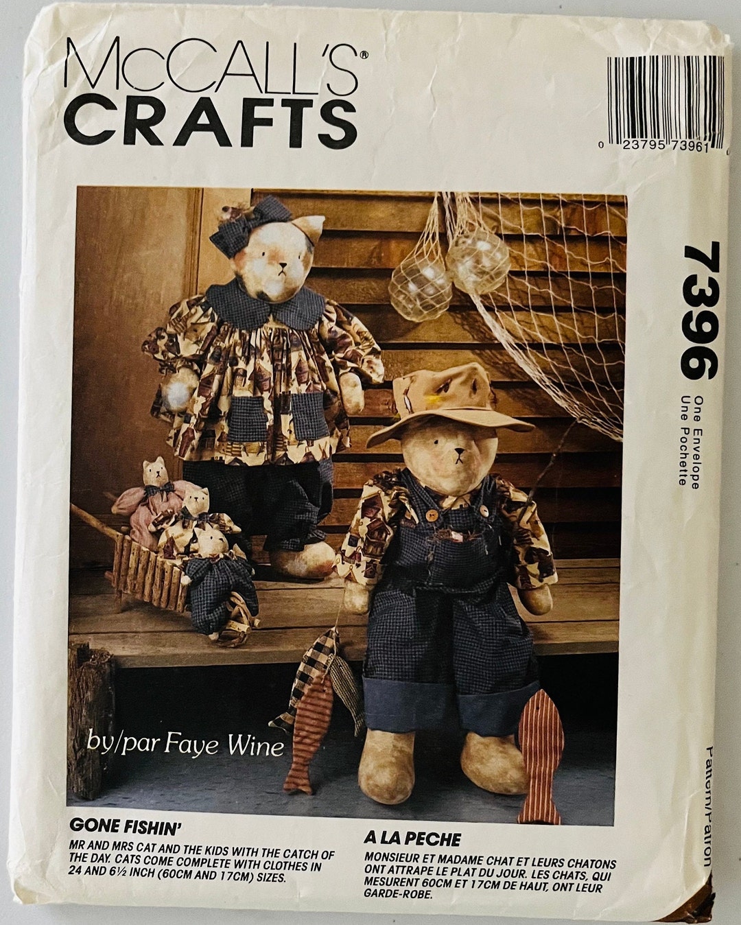 Mccall's Crafts 7396, Mccall's 652, Mr. & Mrs. Cat, Baby Kittens and ...