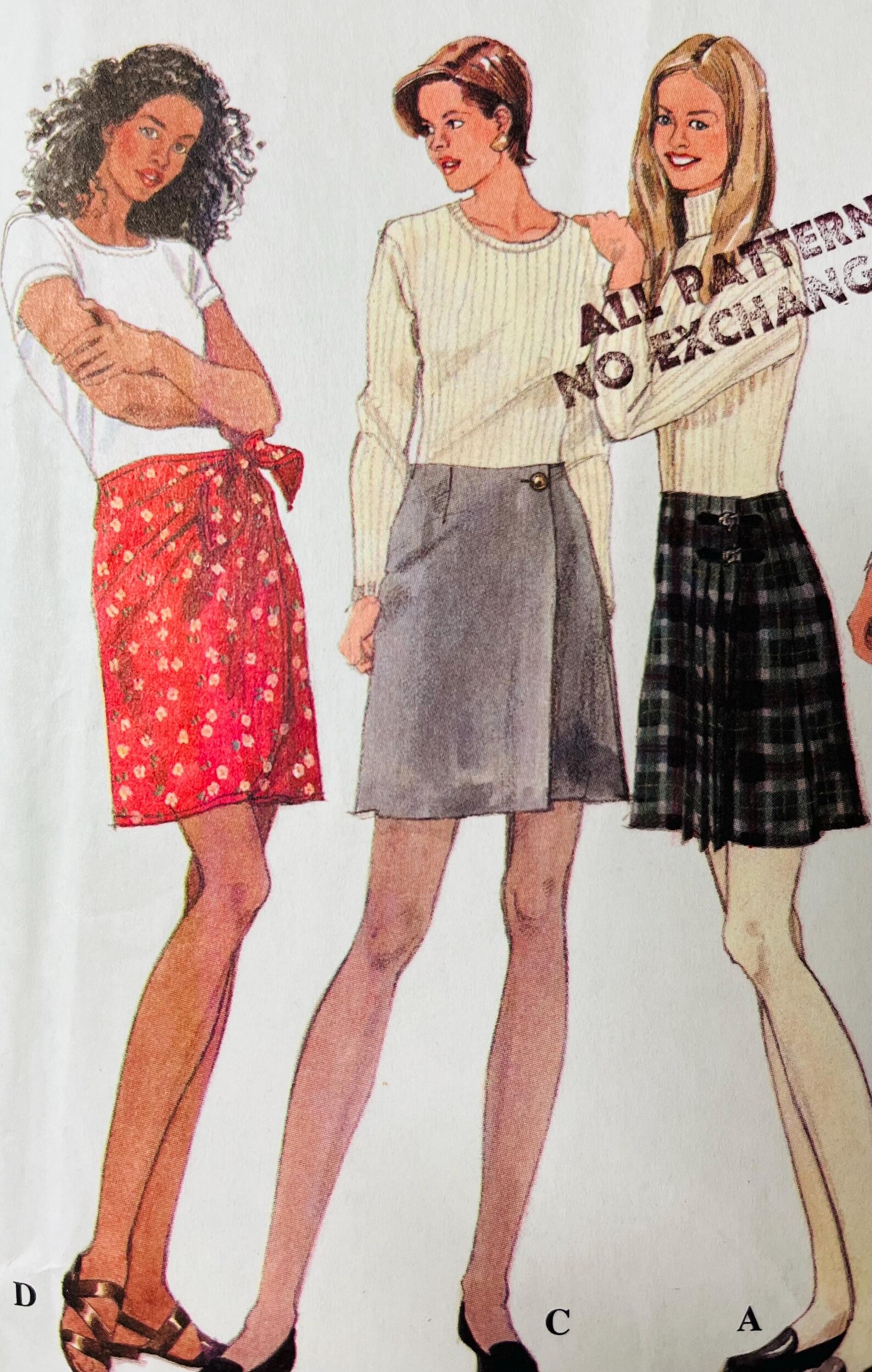 Simplicity 9814, Misses' Set of Skirts Pattern - Etsy