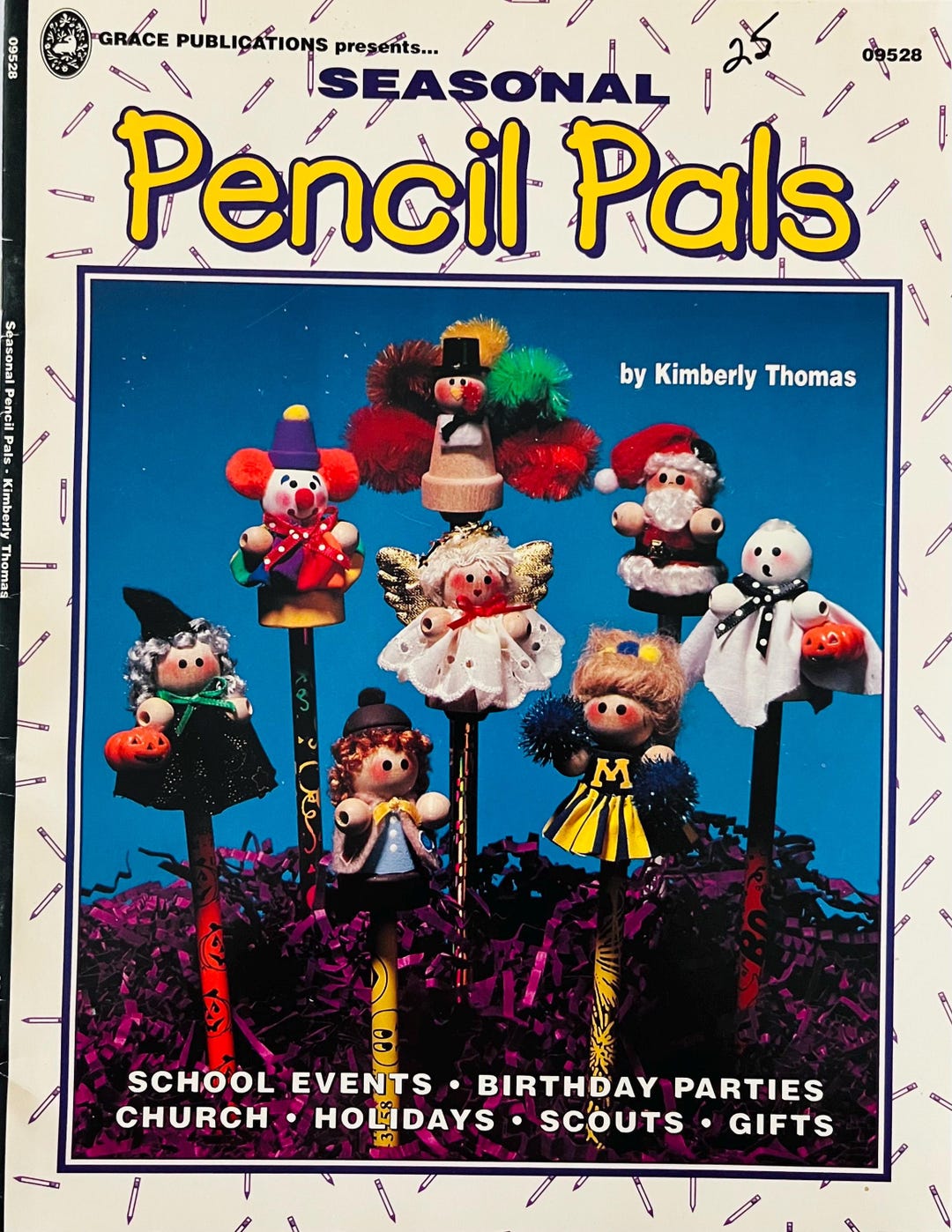 Seasonal Pencil Pals, Pencil Toppers, Grace Publications Leaflet #09528 ...