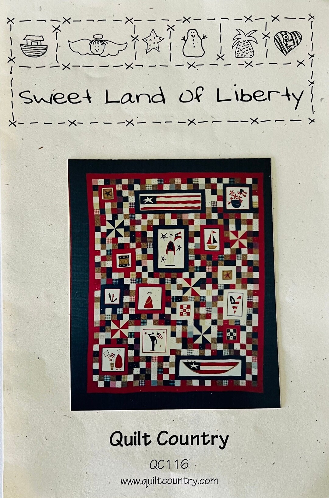 Quilt Country, Inc., "sweet Land of Liberty" QC116, Patriotic Quilt ...