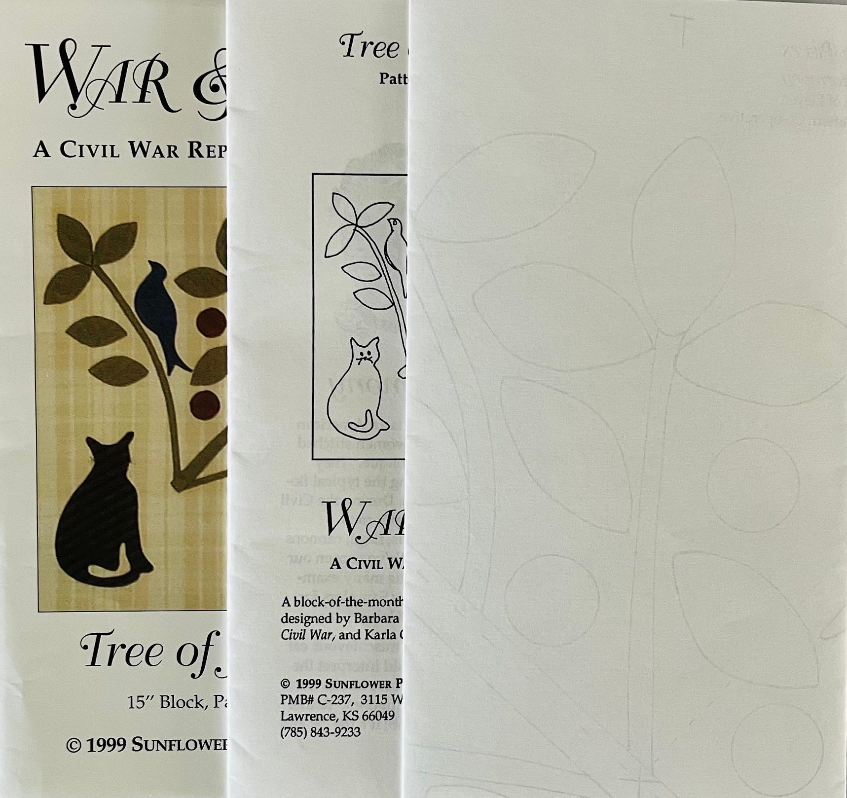 War & Pieces, tree of Harmony WP6, Civil War Reproduction Sampler ...