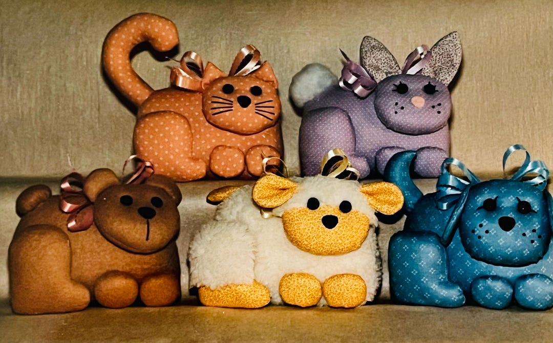 Stuffed Animals Pattern, "animal Crackers", Designs by Krafdee & Co ...