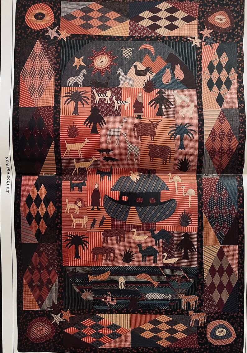 Noah, Applique Pattern Book, Noah's Ark, by G. Kimmel, L. Brannock, & J ...