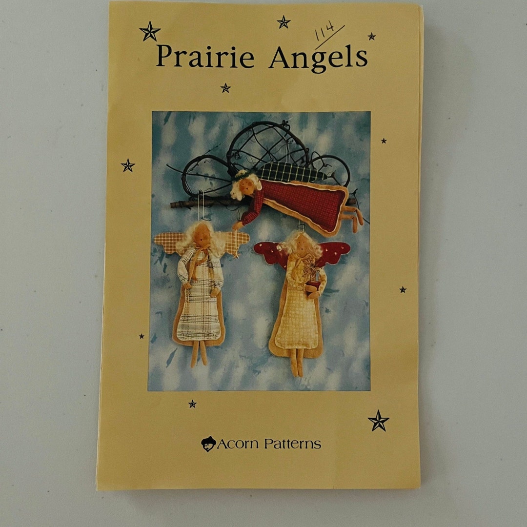 Prairie Angels, Primitive Folk Angels, Doll Making, Acorn Patterns - Etsy