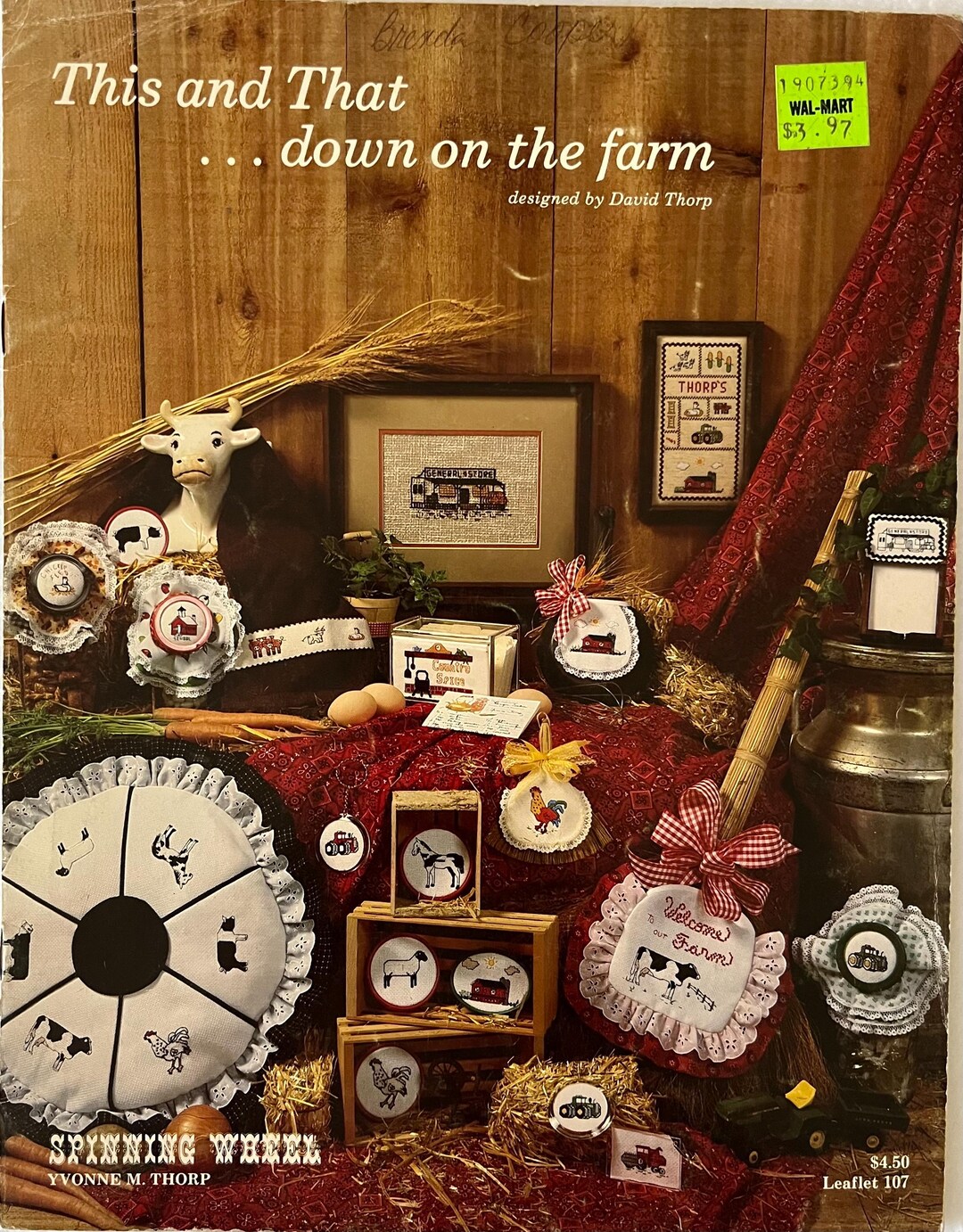 Farm Cross Stitch Pattern: Country Samplers by David Thorp (leaflet) - Etsy