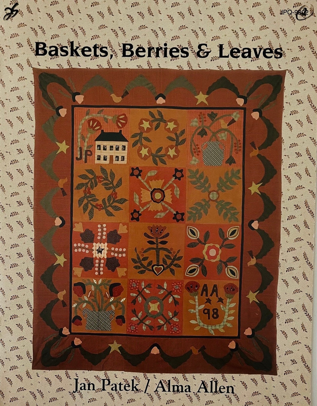 Baskets, Berries & Leaves {JPQ9802}, Leaflet #2 in a Series of 6 Block ...