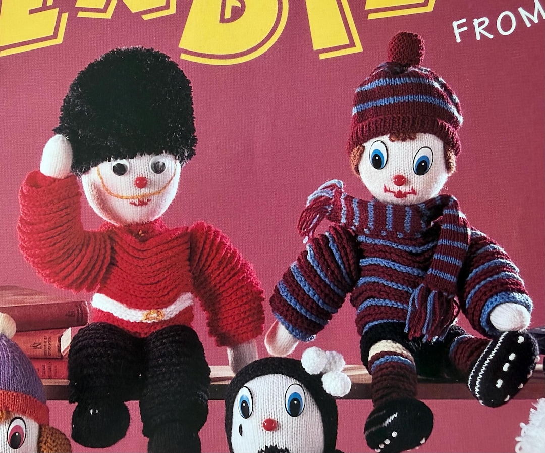 Bendies Knit & Crochet Doll Pattern: 7 Colourful Characters Leaflet ...