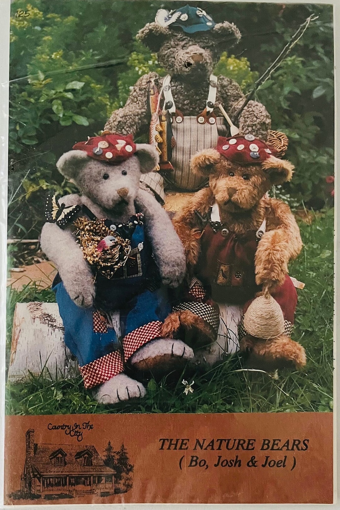 The Nature Bears, Bo, Josh, & Joel, Bear Dolls With Clothing, Country ...
