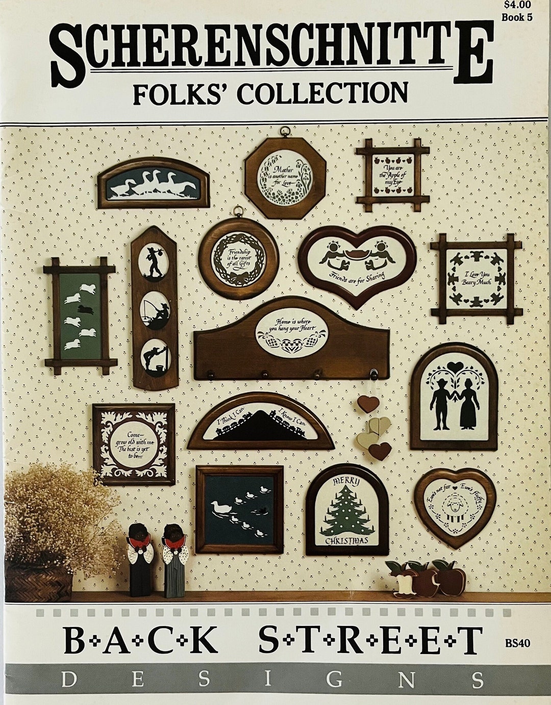 Scherenschnitte Book 5 {BS-40}, "folks' Collection", Back Street ...