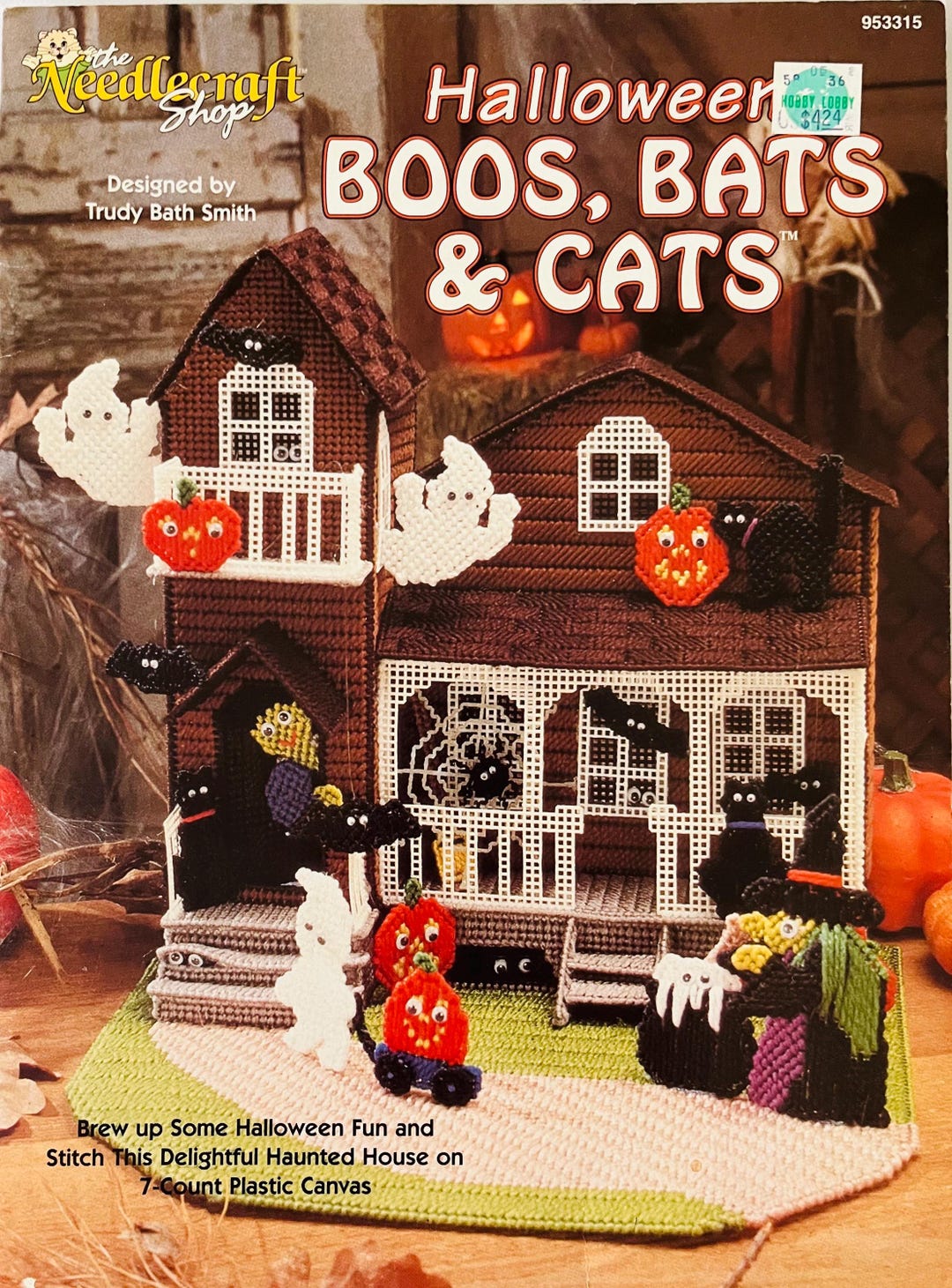 Plastic Canvas Haunted House, "halloween Boos, Bats & Cats", the ...