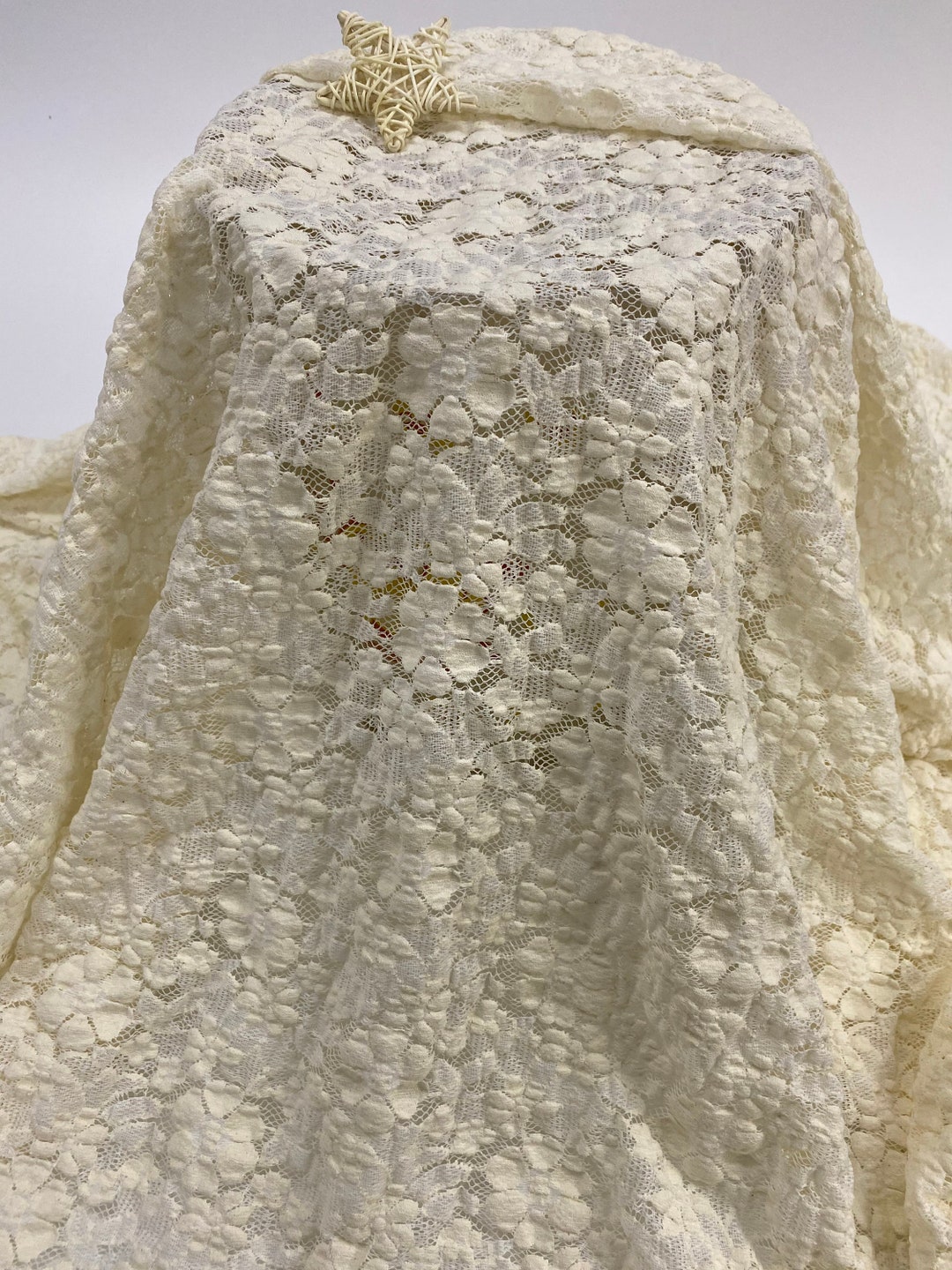 Organic Cotton Lace Fabric 100% Cotton - Etsy