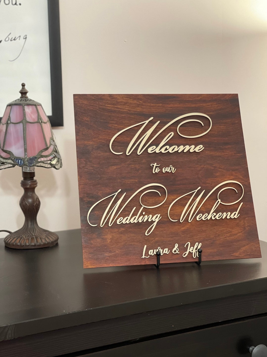 Tabletop Wedding Welcome Sign, 3D Wedding Sign, Destination Wedding ...