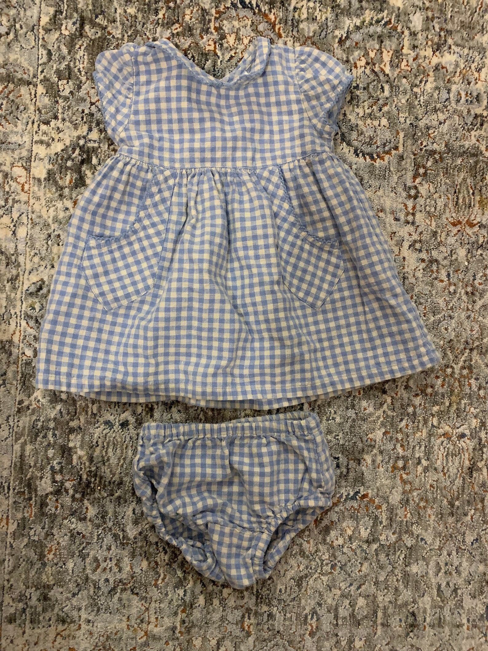 Vintage Baby Gap Blue Infant Linen Dress 90s, Linen and Cotton Dress - Etsy