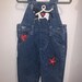 Vintage Baby Western Cowboy Horse Embroidered Denim Bib Overalls , Wild ...