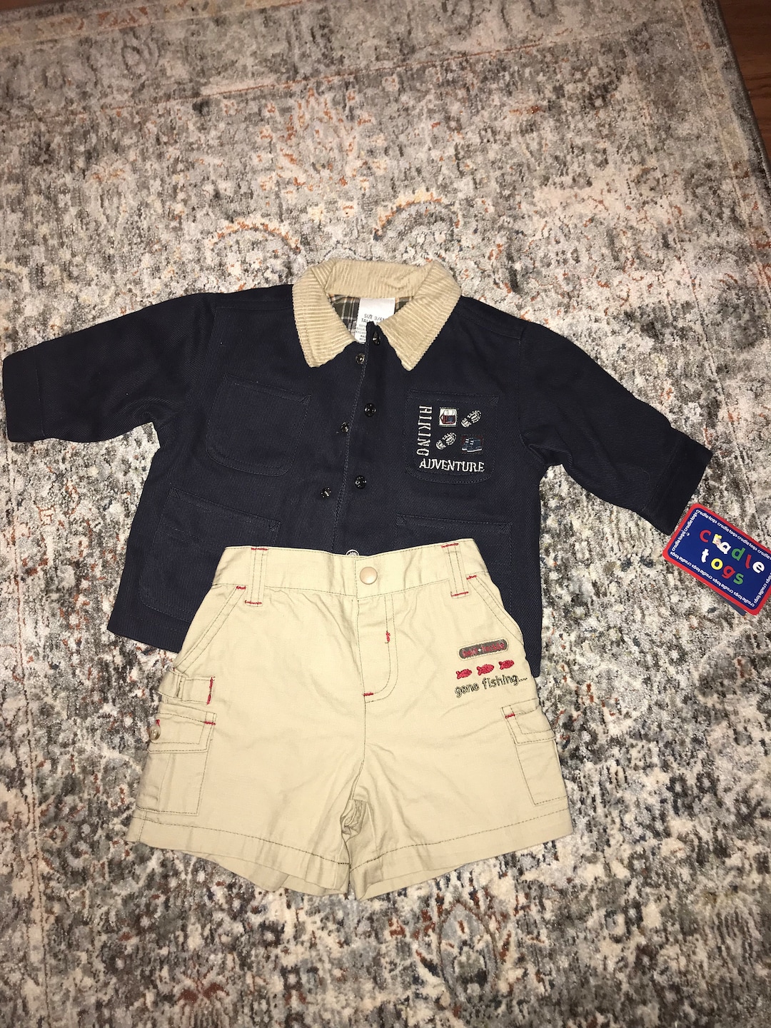 Vintage Cradle Togs Navy Blue Baby Outfit NWT, Infant Hiking Outfit ...