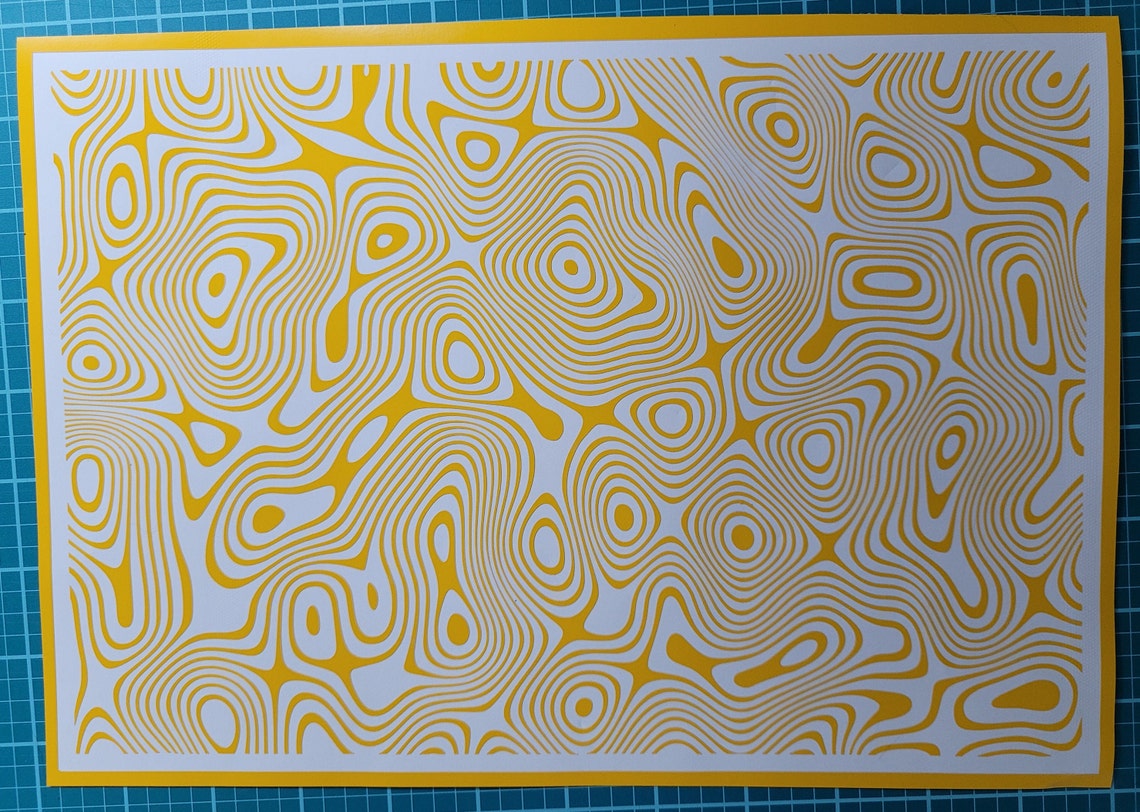 Topo Damascus Camo Stencil: High-temp Vinyl for Cerakote - Etsy