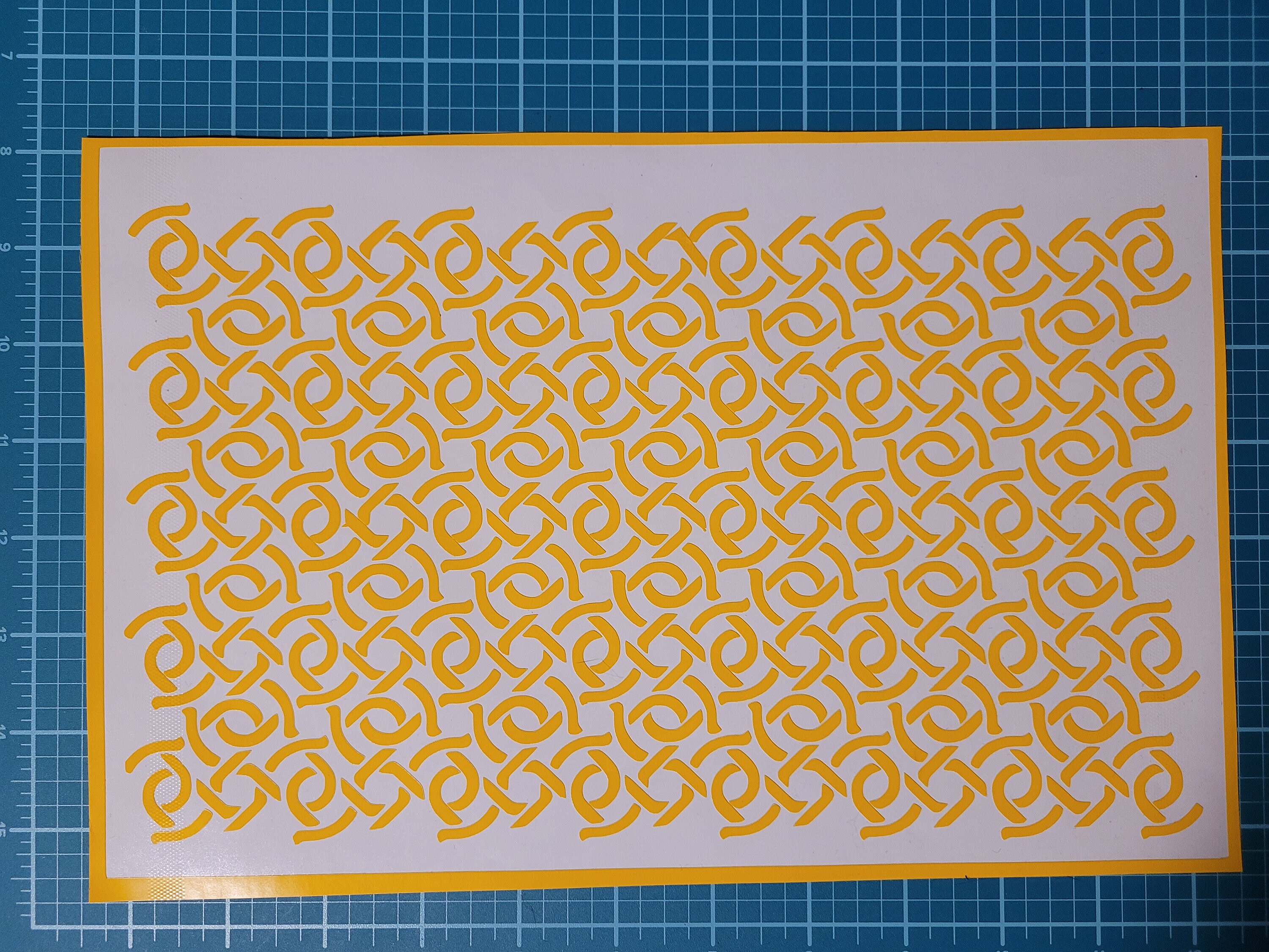 Celtic Chainmail Stencil Camo Cerakote, Duracoat, Krylon