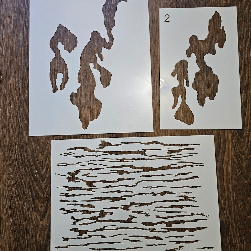 Bottomland Camo Stencil - Etsy