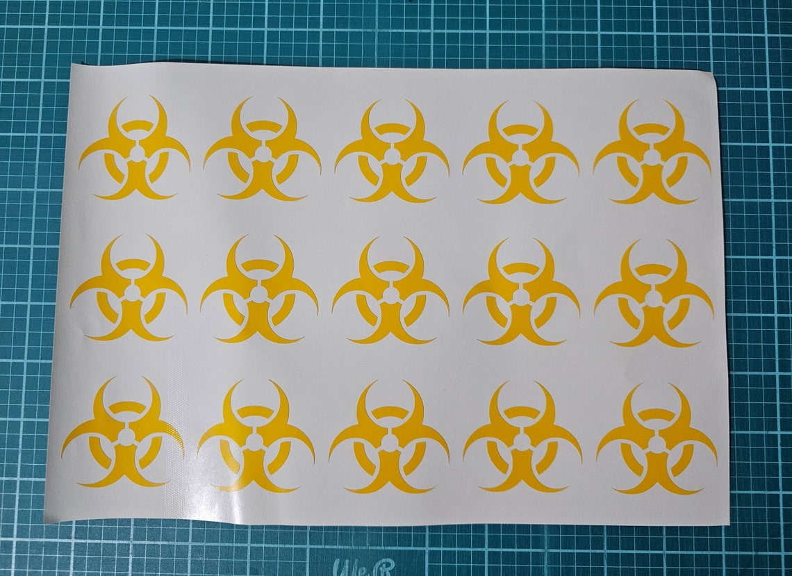 BIOHAZARD Stencil BIOHAZARD Pattern Cerakote, Duracoat, Gunkote, Krylon ...