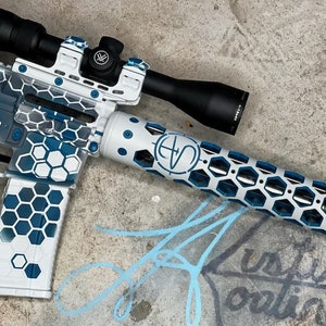Honeycomb Hex Camo Stencil | Cerakote, Durakote, Gunkote, Krylon - DIY ...