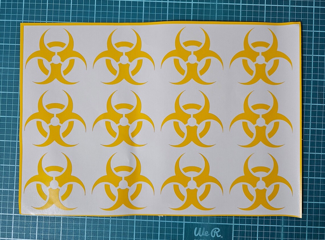 BIOHAZARD Stencil | BIOHAZARD Pattern | Cerakote, Duracoat, Gunkote ...