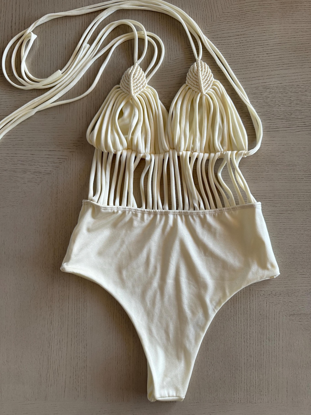 Macrame Swimsuit Bikini 2 Pieces | Handmade Macrame Swimsuit | Swimsuit ...