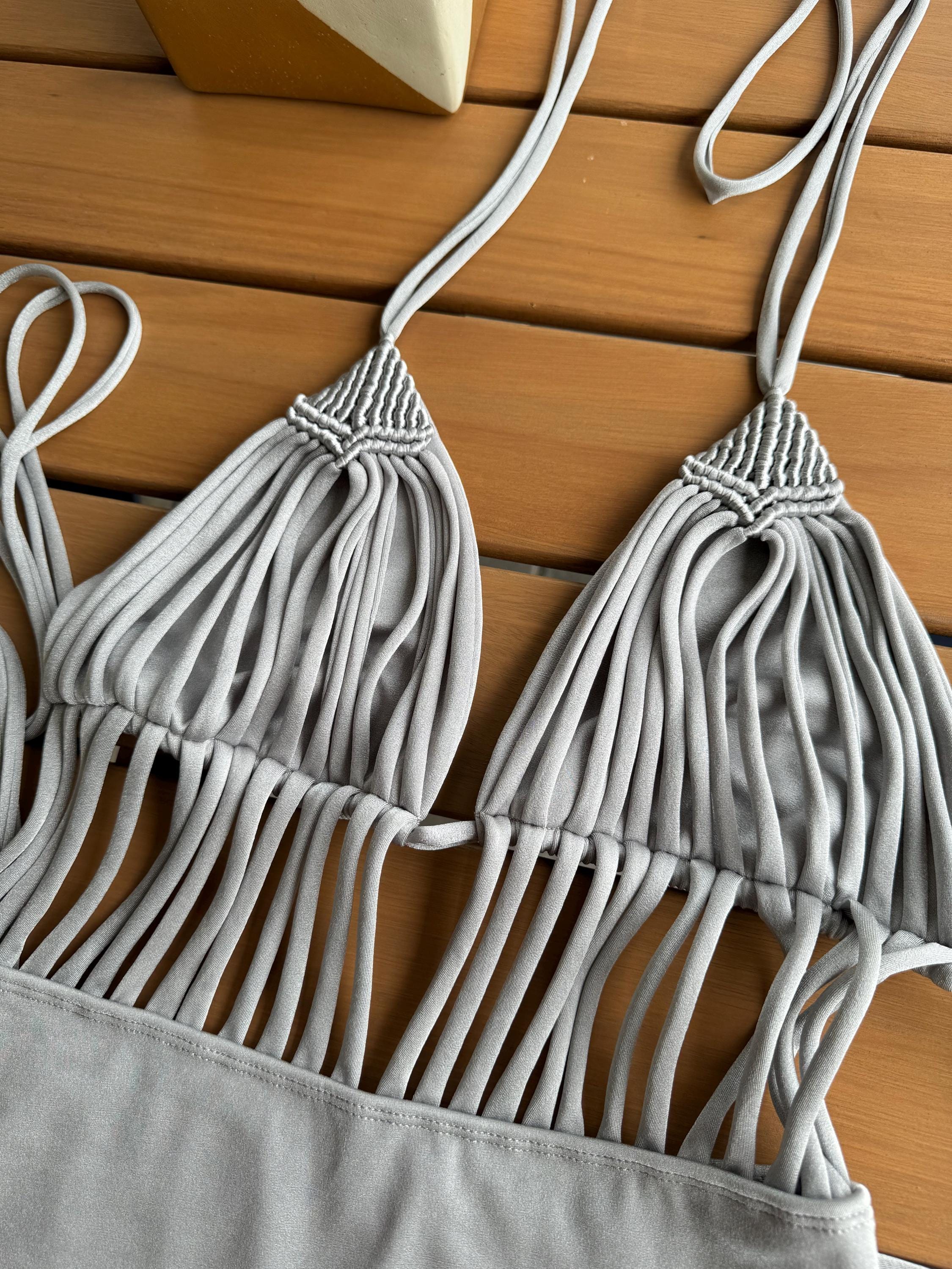 Macrame Swimsuit Bikini 2 Pieces | Handmade Macrame Swimsuit | Swimsuit ...