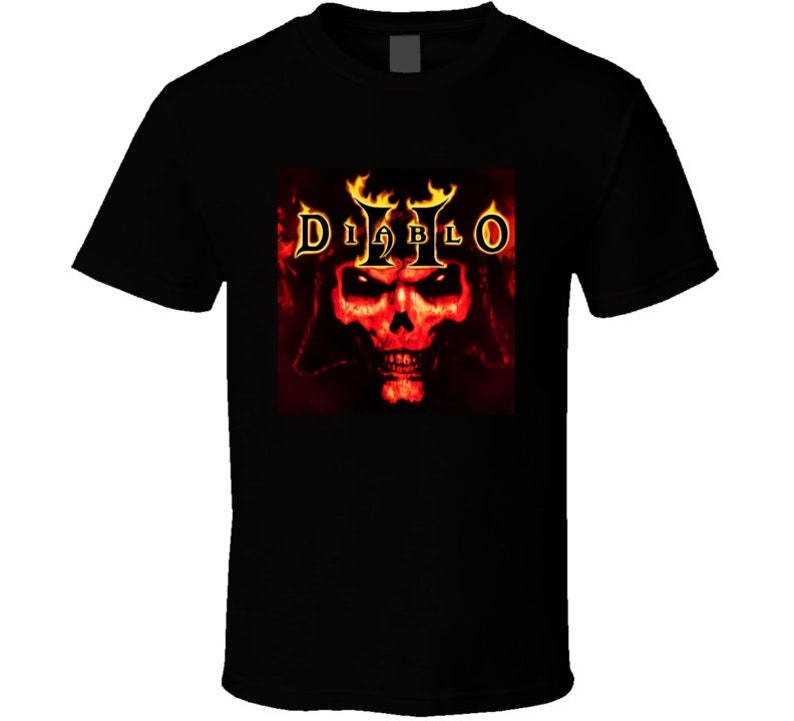 New Diablo 2 Game Poster Blizzard Black Tshirt Size S- 2XL - Etsy