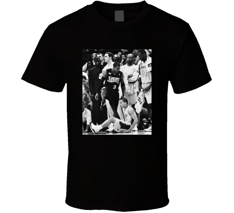 New Allen Iverson Steps Over Tyronn Lue Black Tshirt Size S- 2XL - Etsy