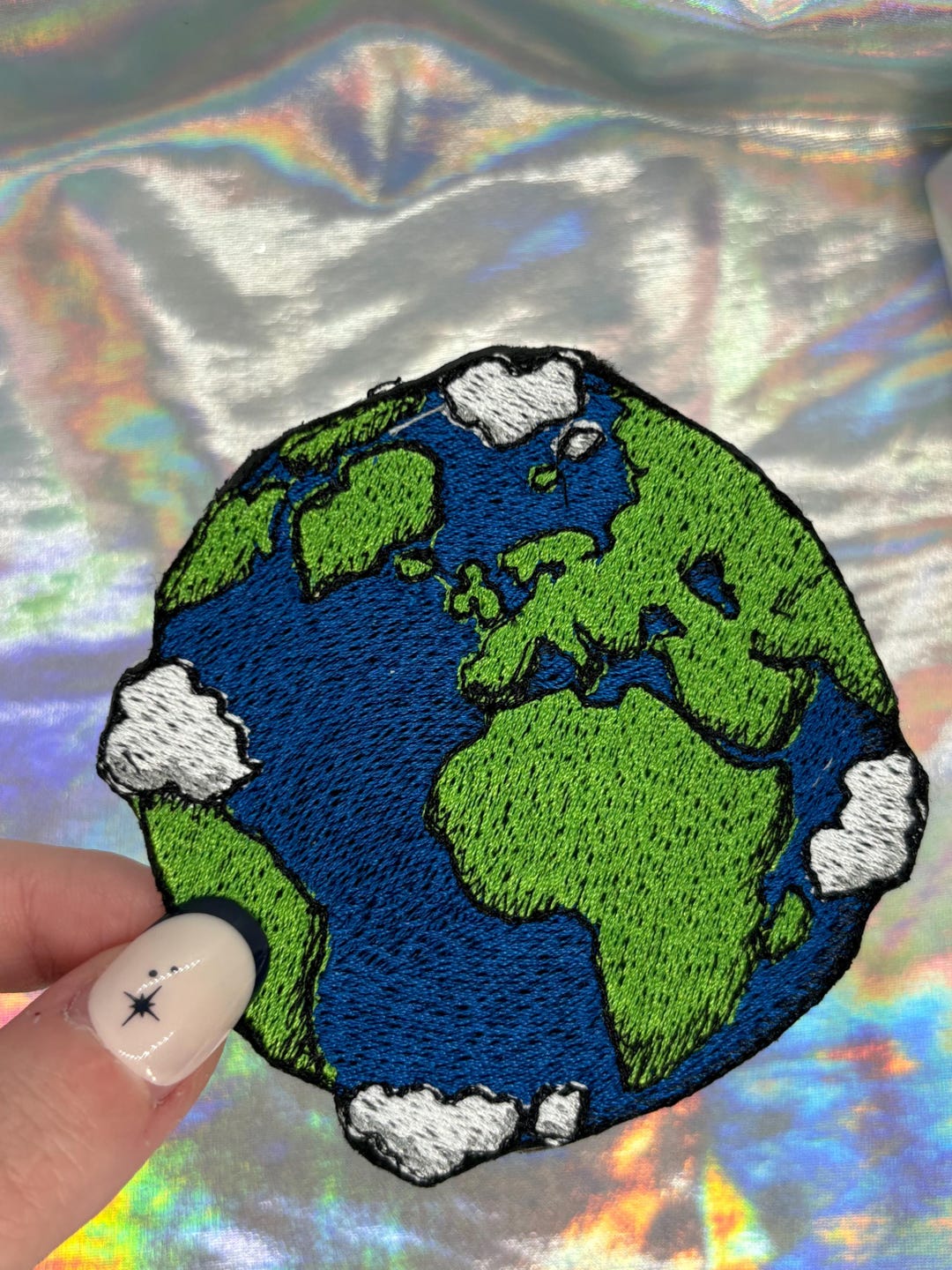 Planet Iron-on Patch, Earth, Earth Iron-on Patch, Machine Embroidery ...