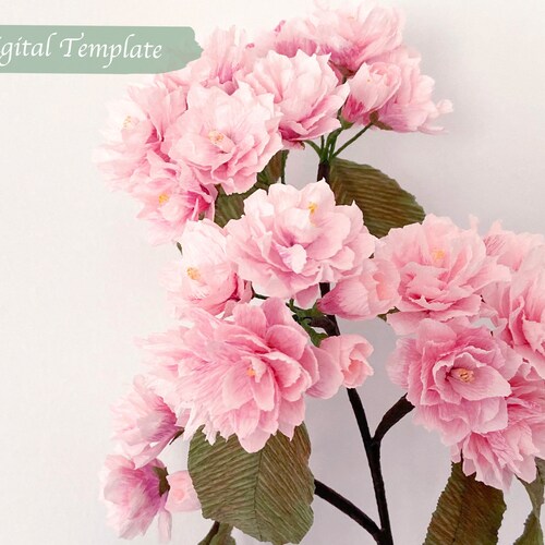 Digital Template handmade Crepe Paper Straw Flower Digital - Etsy